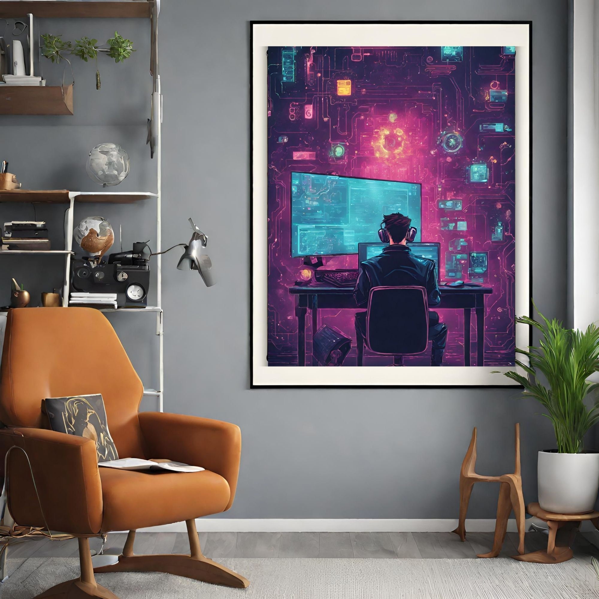 Cyberpunk Cyber Security Poster Cyberpunk Security Bundle: Hack the ...