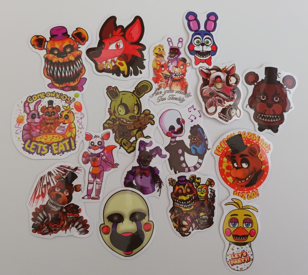Random Sticker Pack Five Nights at Freddys Inspired Laptops Phones ...