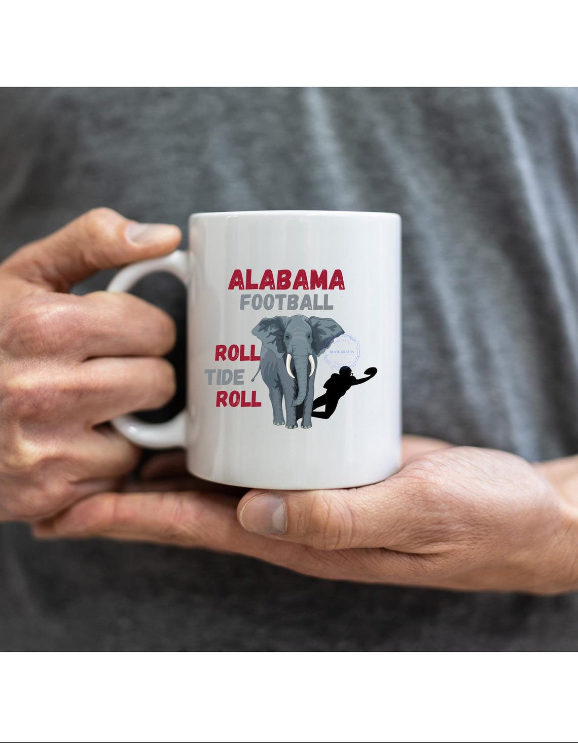 Alabama Football PNG, DTF, Sublimation, Guy Design, Elephant, Digital ...