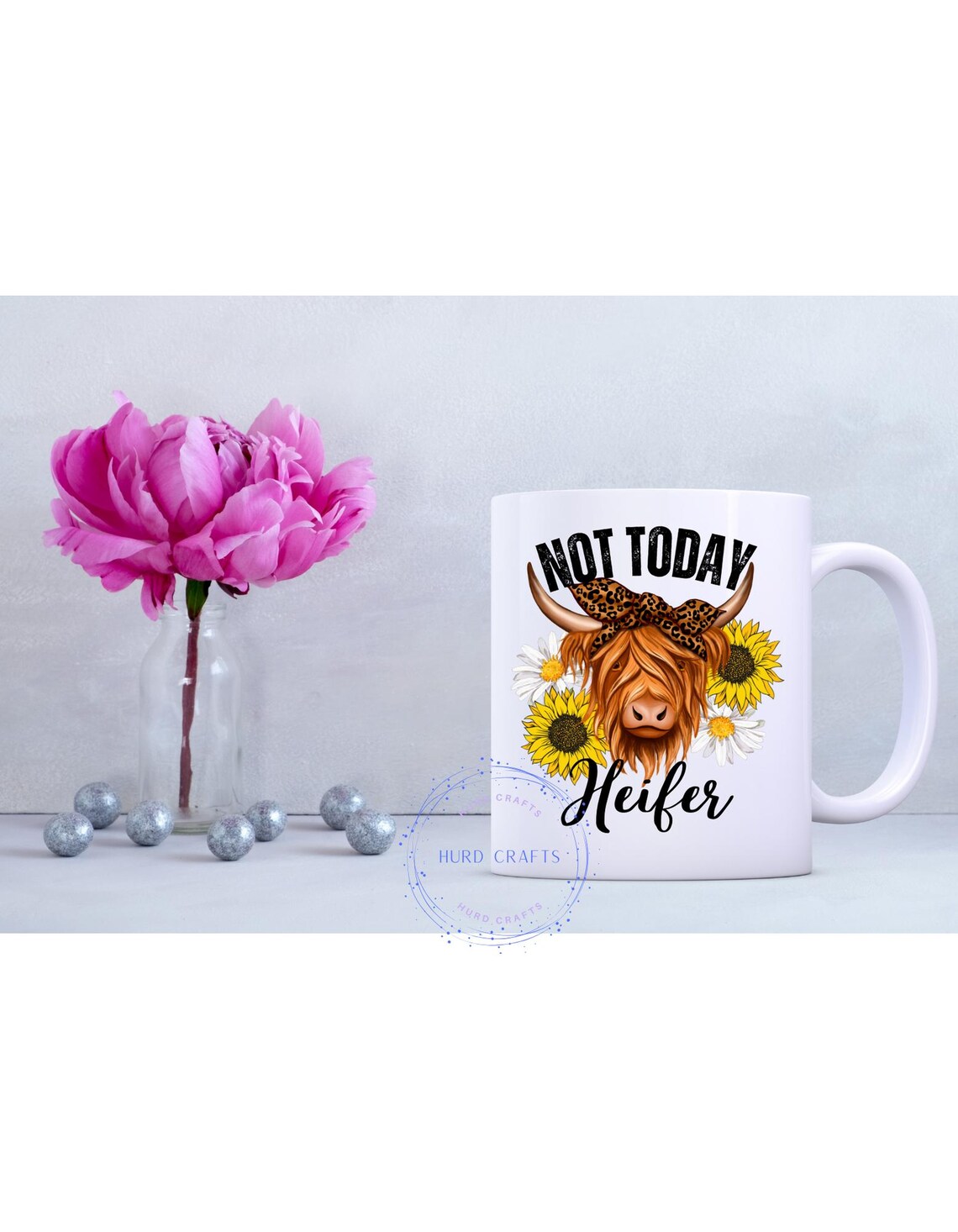 Not Today Heifer PNG, Sublimation, DTF, Highland Cow Design - Etsy