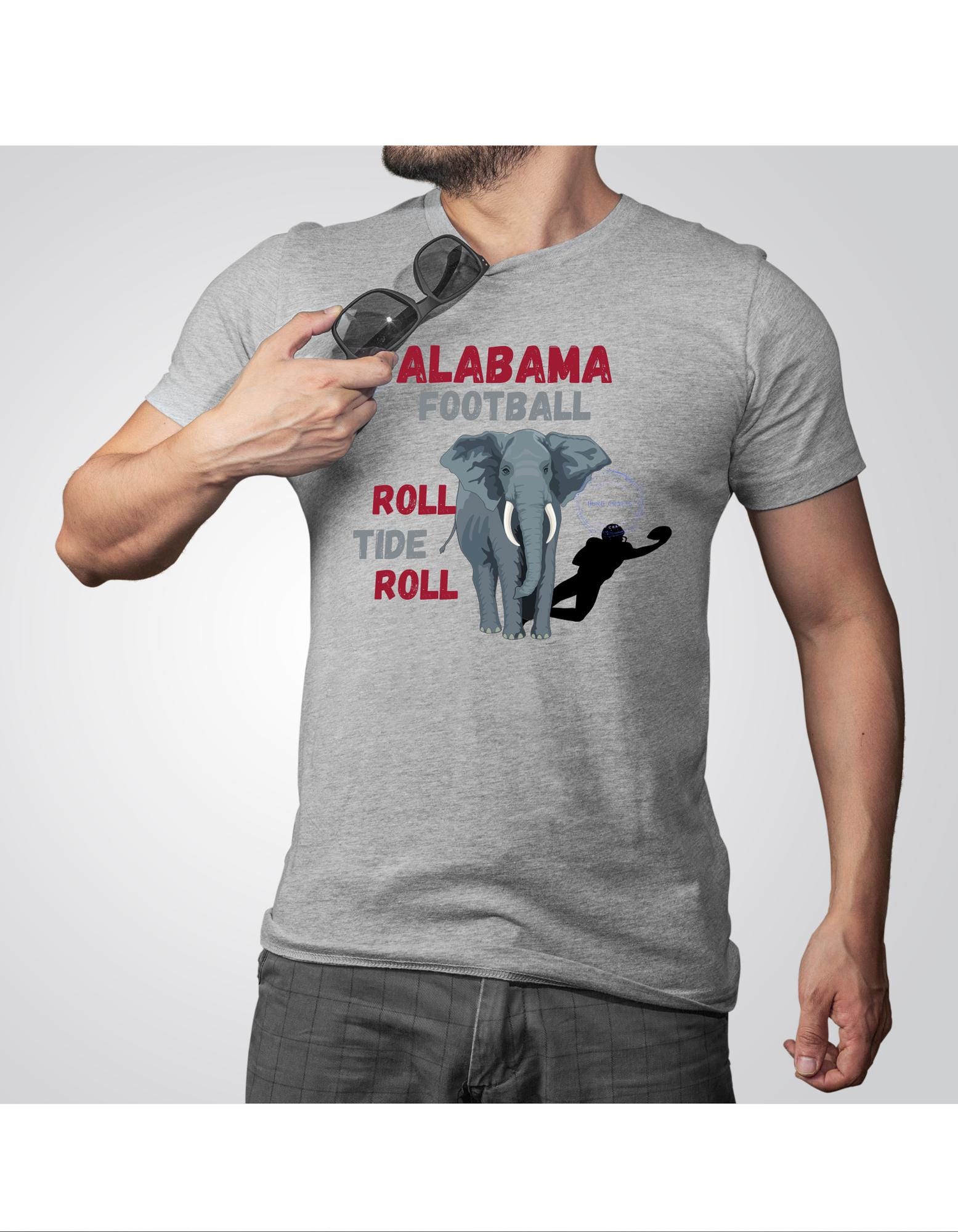 Alabama Football PNG, DTF, Sublimation, Guy Design, Elephant, Digital ...