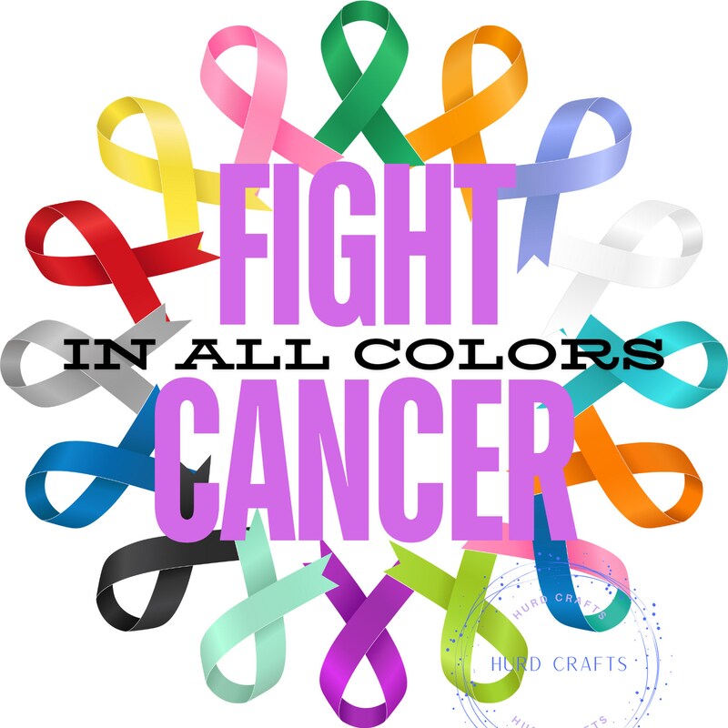 Cancer in All Colors Svg - Etsy