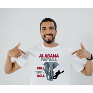 Alabama Football PNG, DTF, Sublimation, Guy Design, Elephant, Digital ...