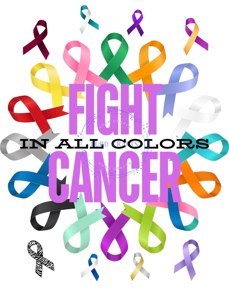 Fight Cancer in All Colors PNG, Sublimation, DTF - Etsy