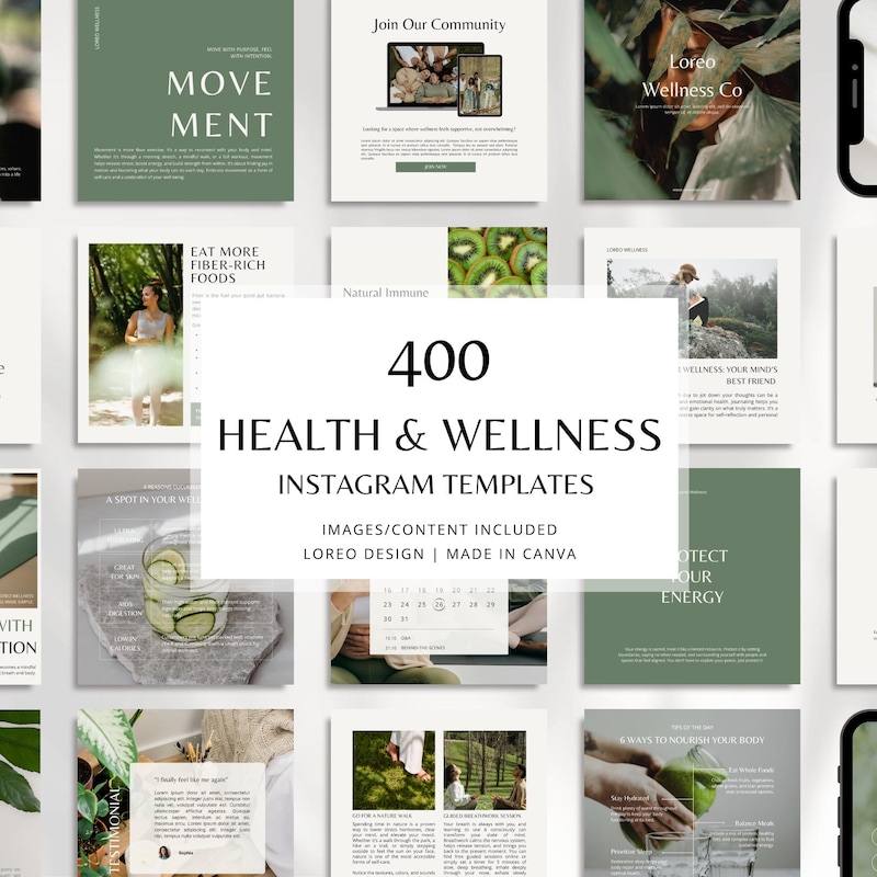 Nature Wellness Template - Etsy UK