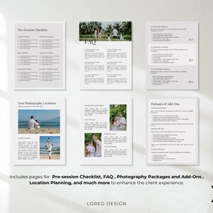 Photography Client Welcome Guide | Family Session Guide | Service ...