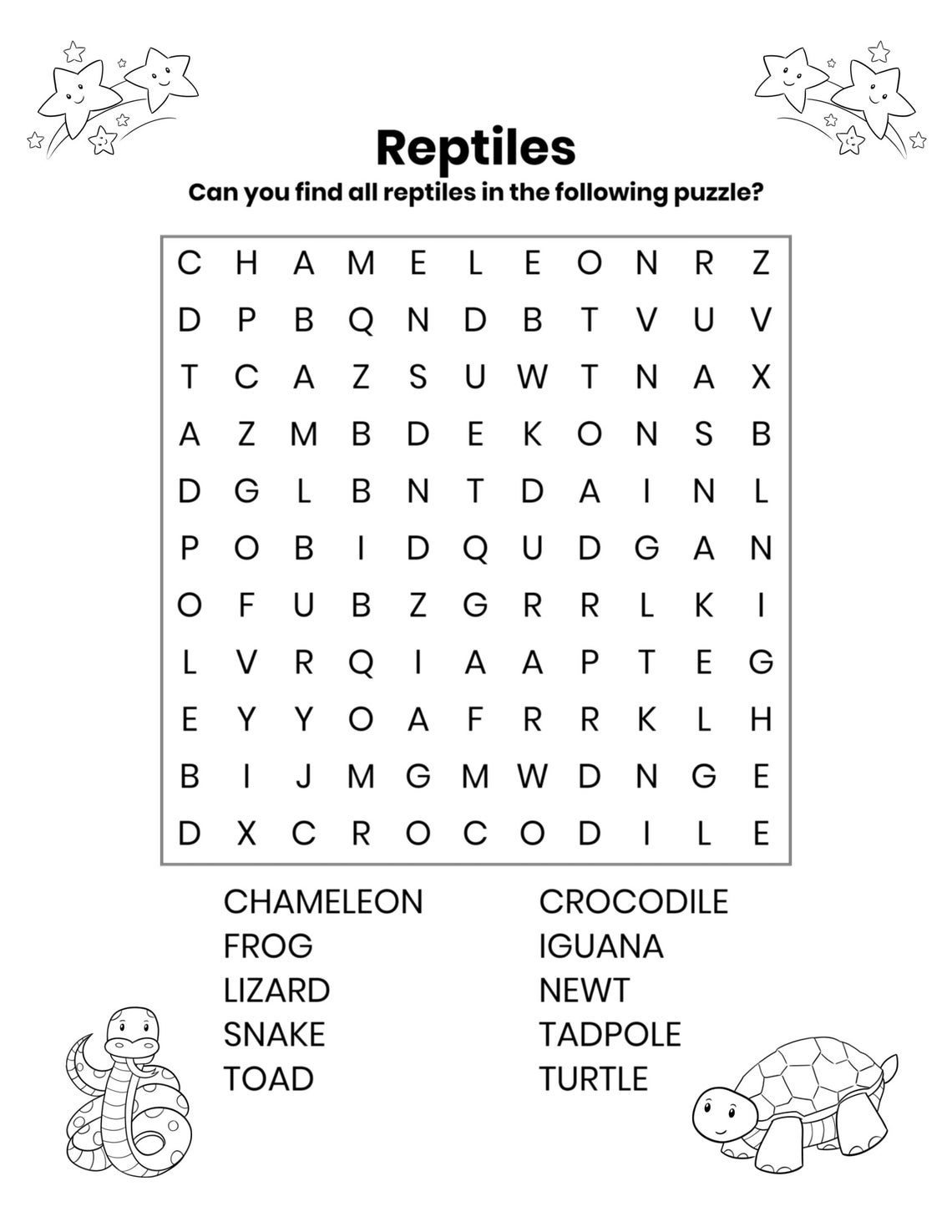 Printable Word Search Puzzles for Kids Ages 6-8 - Etsy