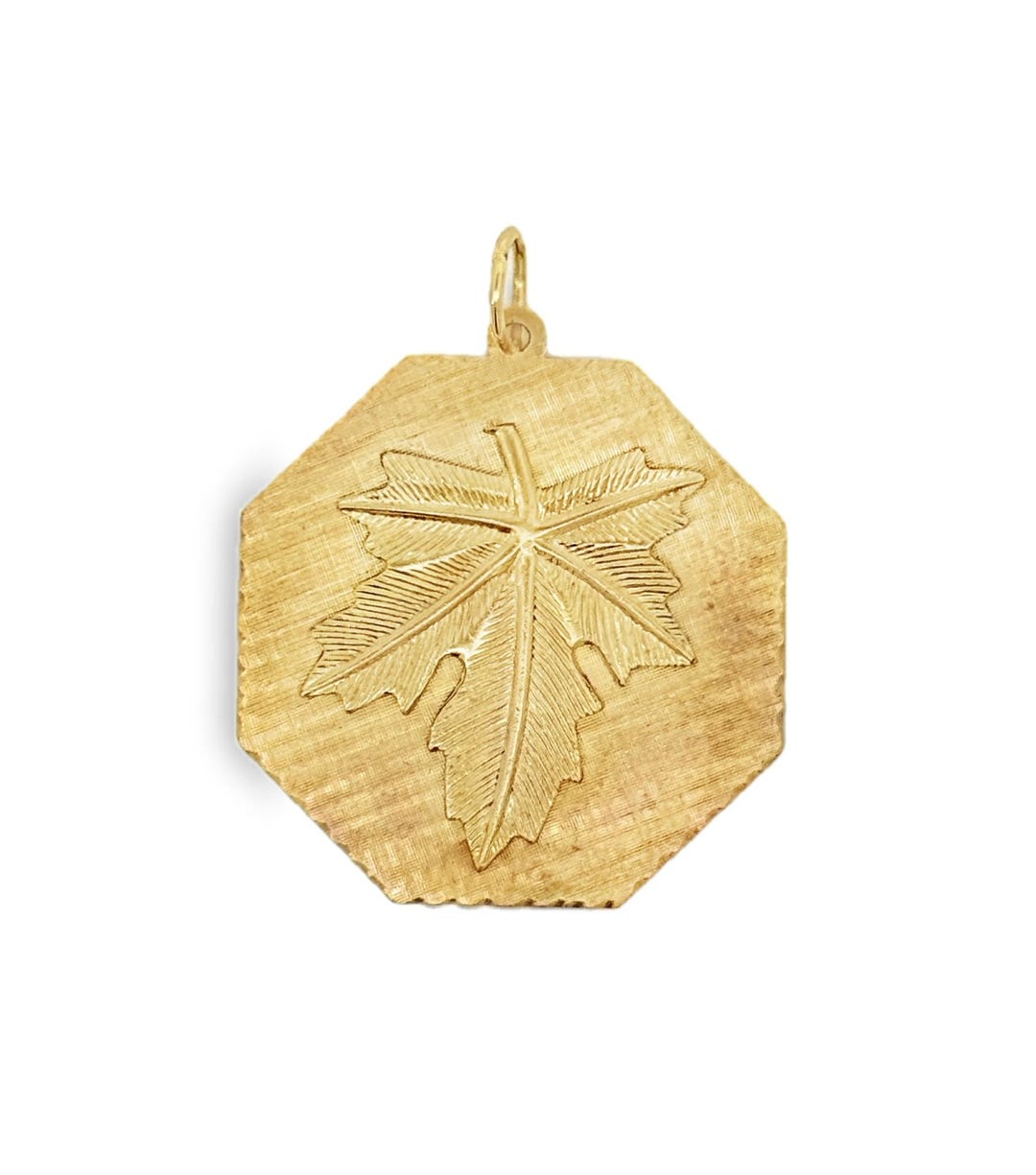 14k Yellow Gold Vintage Deborah Tree of Life Maple Leaf Charm - Etsy
