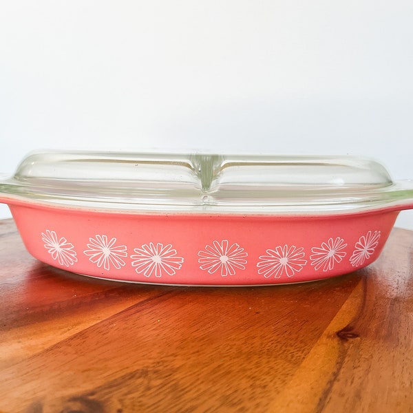 Pink Daisy Vintage Pyrex Casserole Dish - Etsy