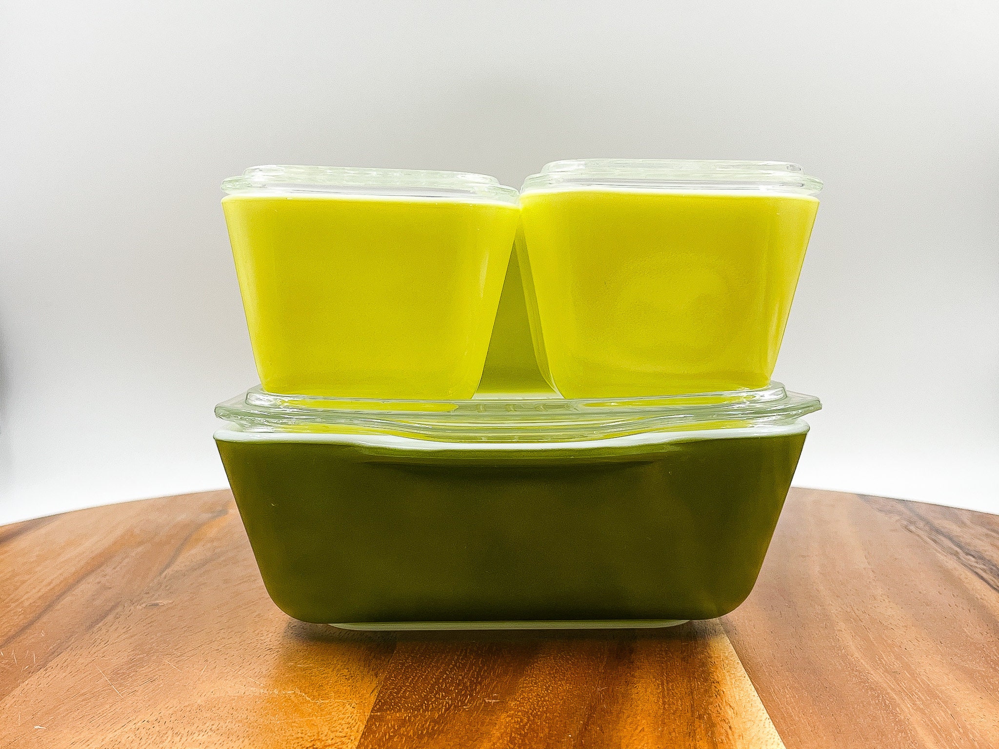 Pyrex Verde Refrigerator Set, 8 Pieces, 501 502 503, Rare Vintage Pyrex ...