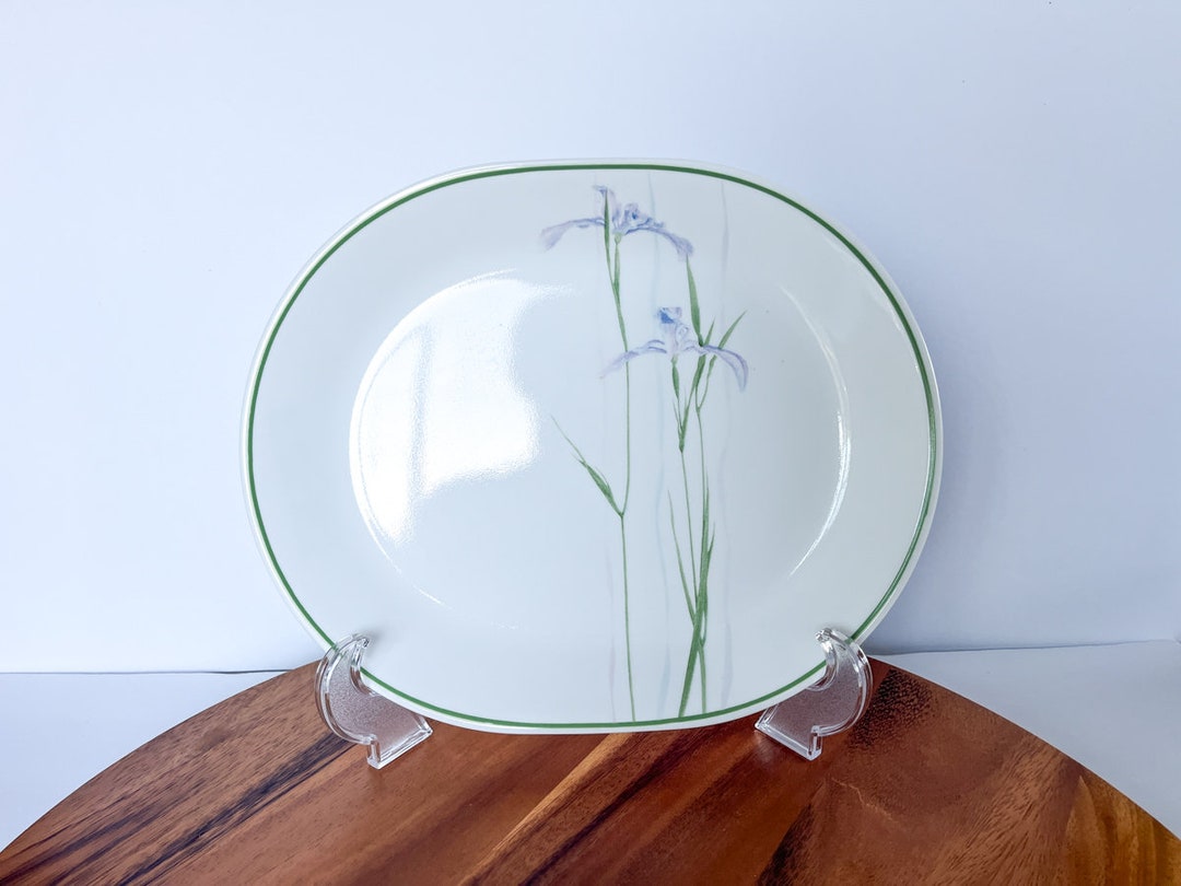 Vintage Corelle Shadow Iris Oval Serving Platter Corelle - Etsy