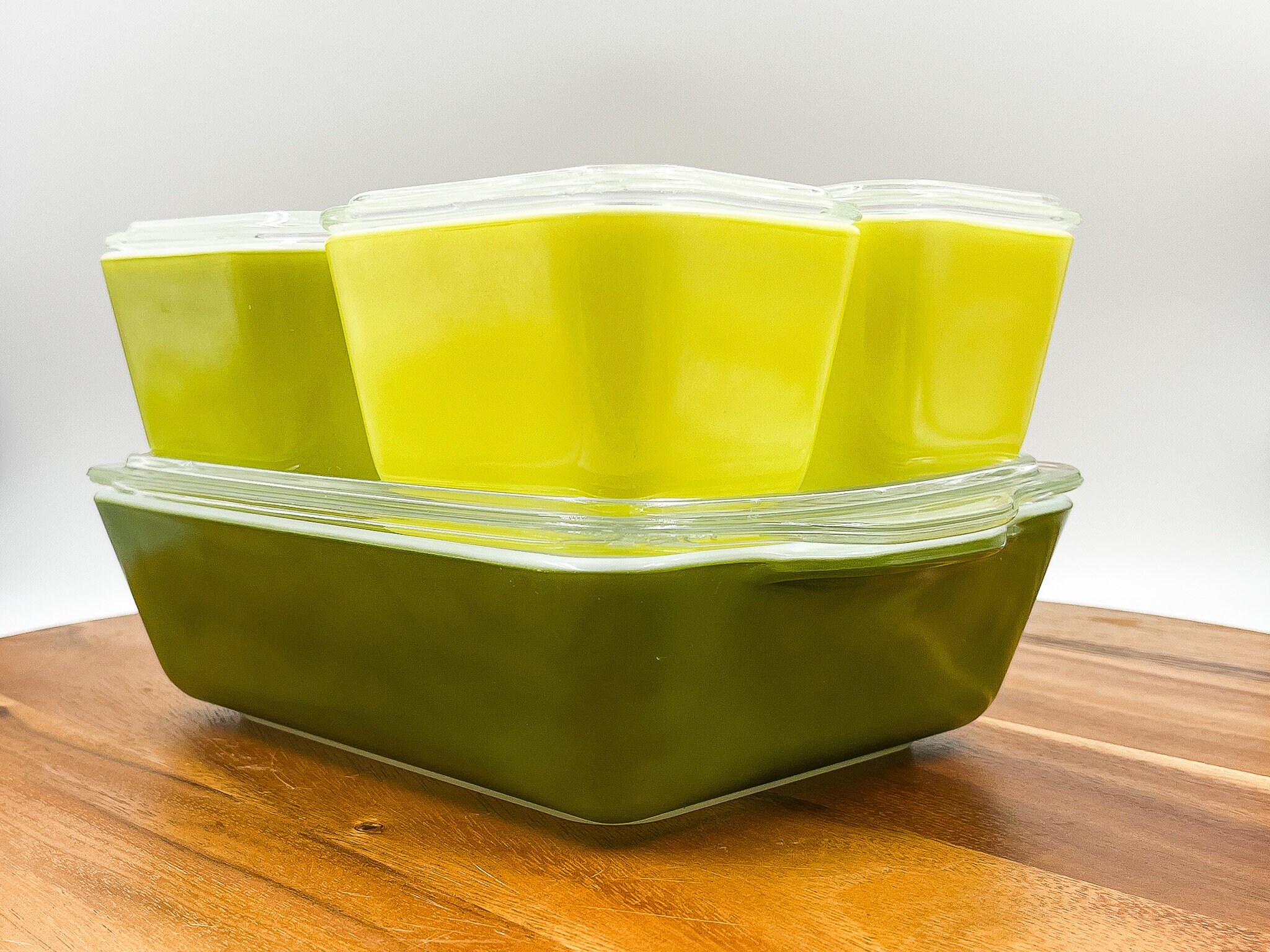 Pyrex Verde Refrigerator Set, 8 Pieces, 501 502 503, Rare Vintage Pyrex ...