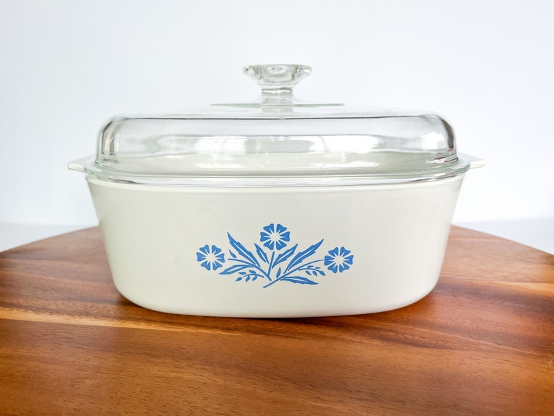 Corning Ware Cornflower Blue Casserole Dish With Lid A-2-B, 2 Quart ...