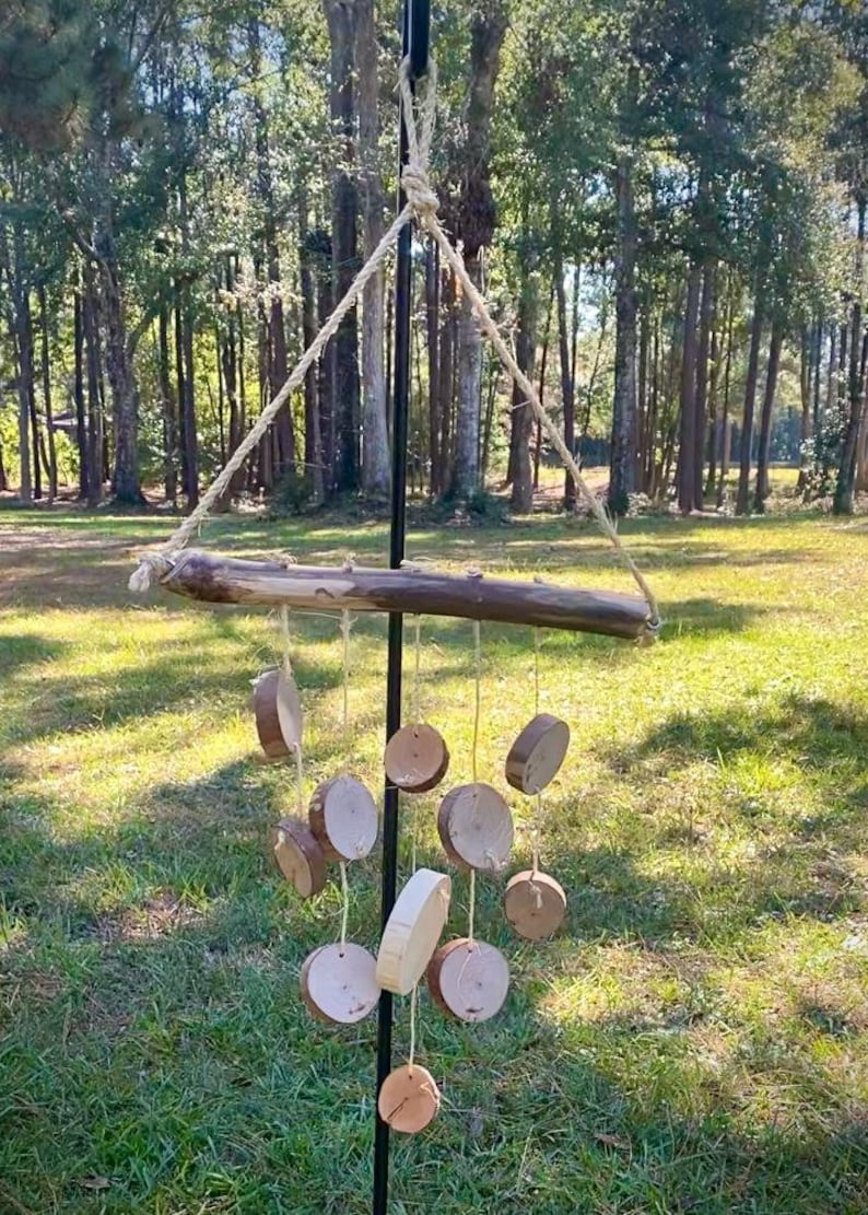 Reclaimed Wood Silent Wind Chime - Etsy