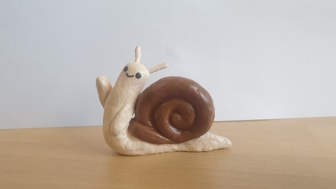 Adventure Time Happy Snail - Cute Clay Figurine Fan Art - Customizable ...