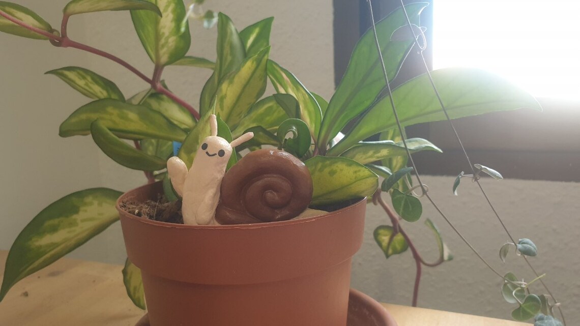 Adventure Time Happy Snail - Cute Clay Figurine Fan Art - Customizable ...