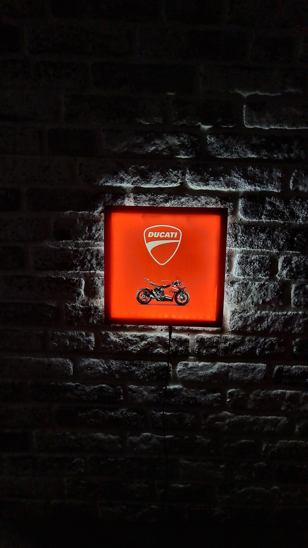 Ducati LED Lighted Sign, Sleek and Modern Motorcycle Illuminated Wall ...