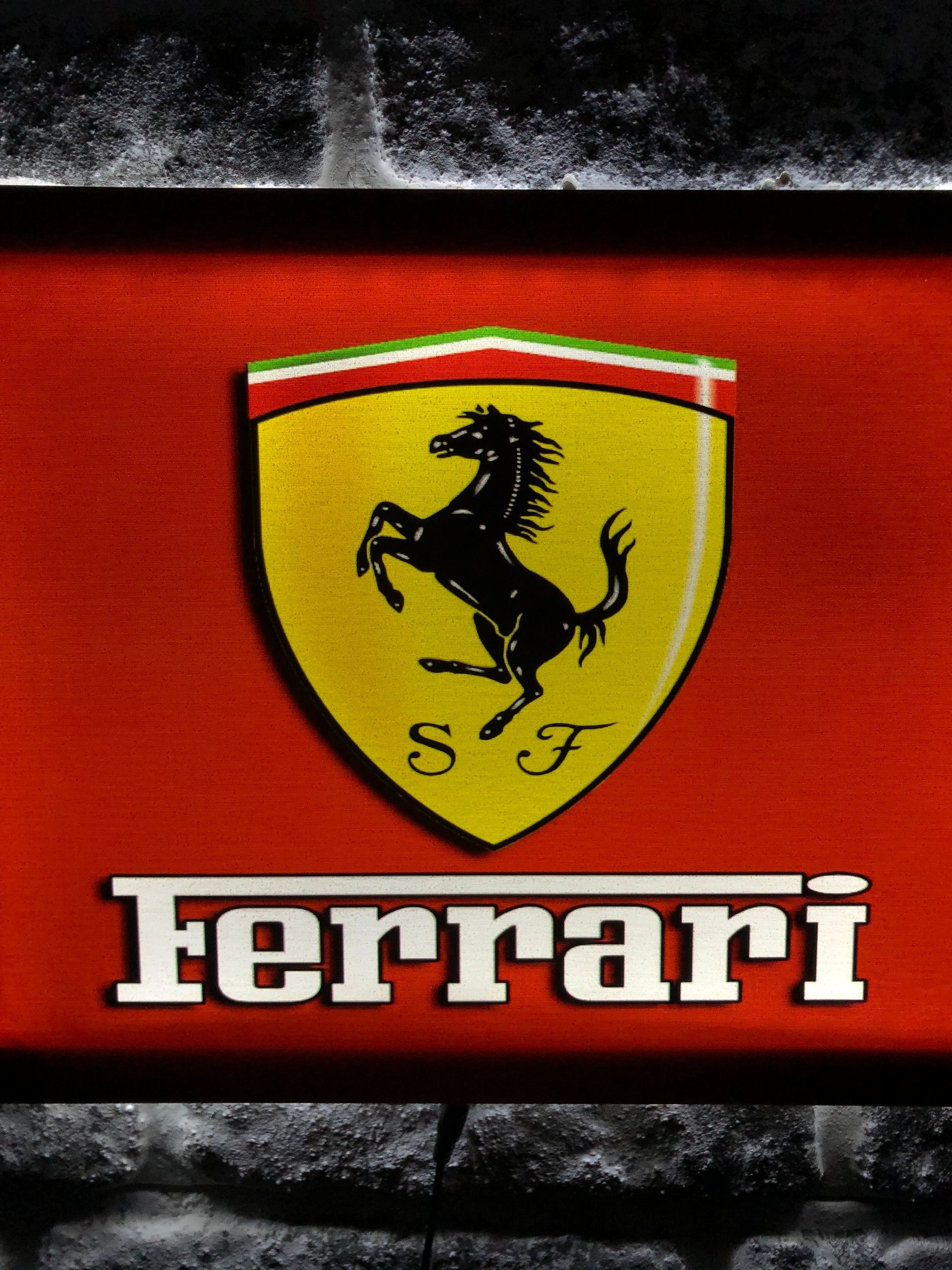 Ferrari Led Sign, Ferrari Led Lighted, Gifts for Him, Handmade Led Sign ...
