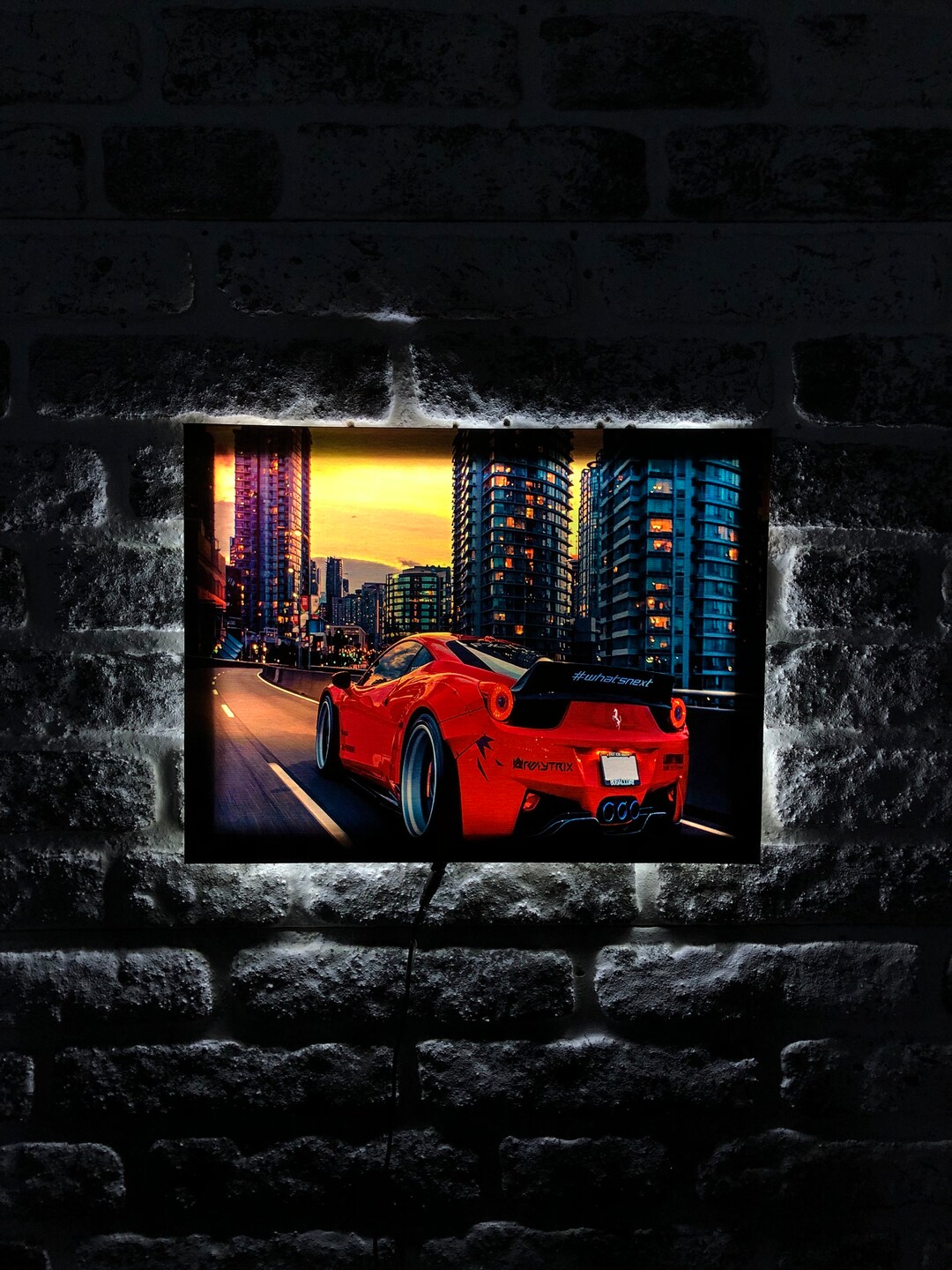 Ferrari Led Sign, Ferrari Led Lighted, Car Wall Decor, Gifts for Her ...