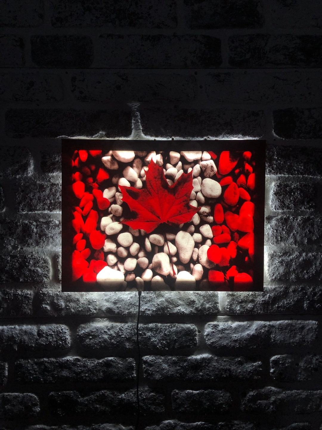 Canadian Flag Led Lighted Canvas Poster Gifts for Him - Etsy