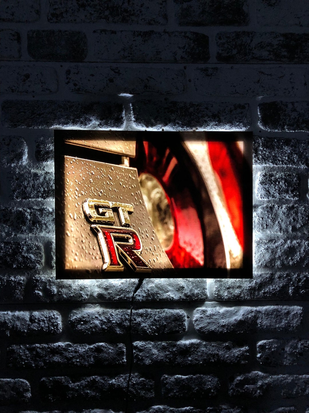 Nissan GTR Led Lighted Canvas Poster Gifts for Him Handmade - Etsy