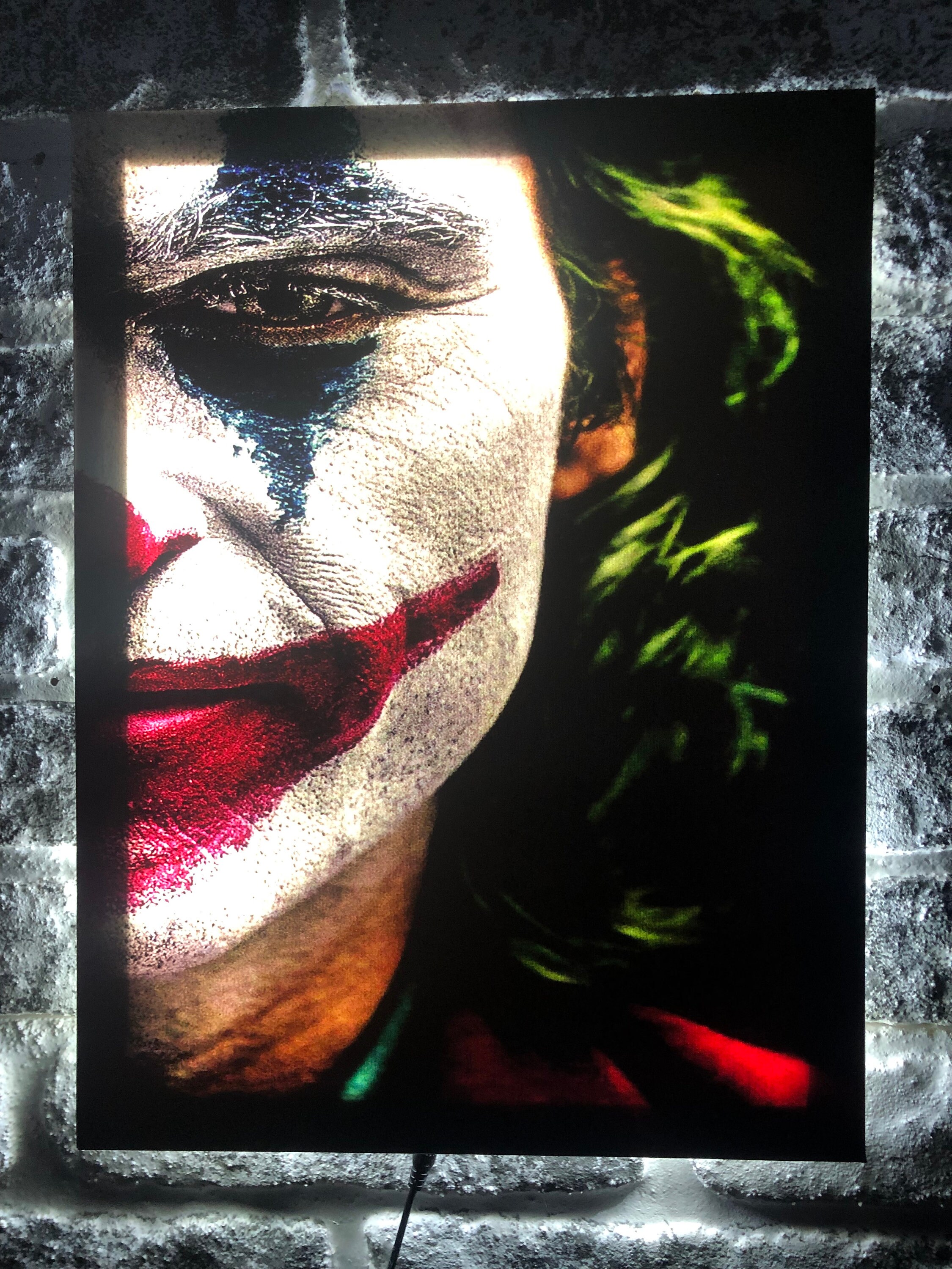 Joker Led Lighted Wall Art, Joker Led Sign, Gamer Room Decor, Gifts for ...