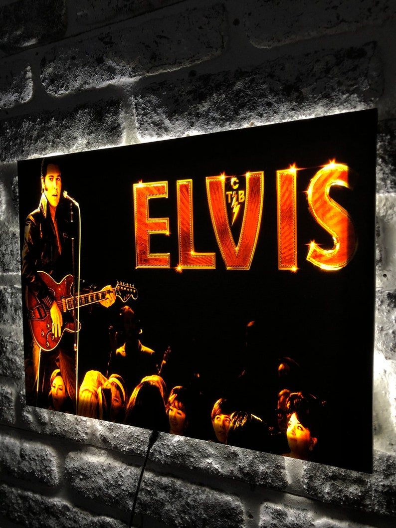 Elvis Led Sign, Elvis Presley Led Light, Handmade Led Sign, Christmas ...