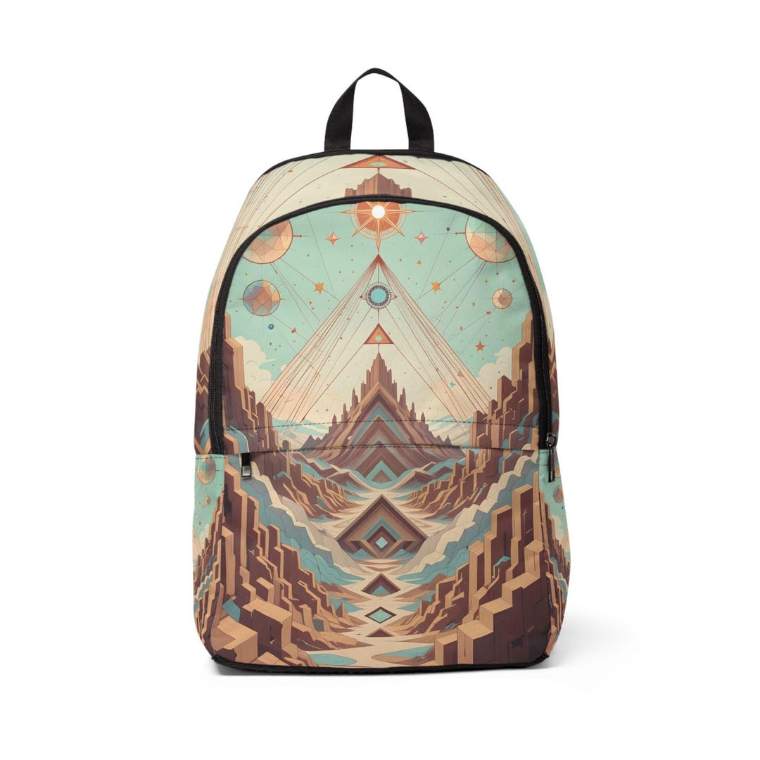 Mountain Design Backpack, Bohemian Backpack, Travel Bag, School ...