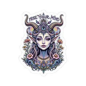 Free Your Mind Goddess, Flower Fairy, Elvin, Elf Kiss-cut Stickers ...