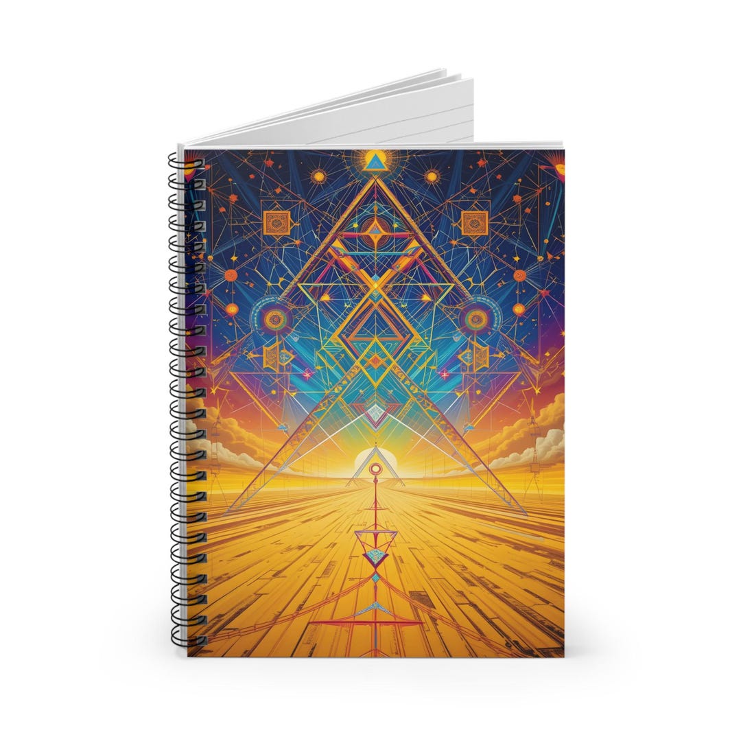 Sacred Geometry Spiral Notebook - Ruled Lines, Journal for Creativity ...