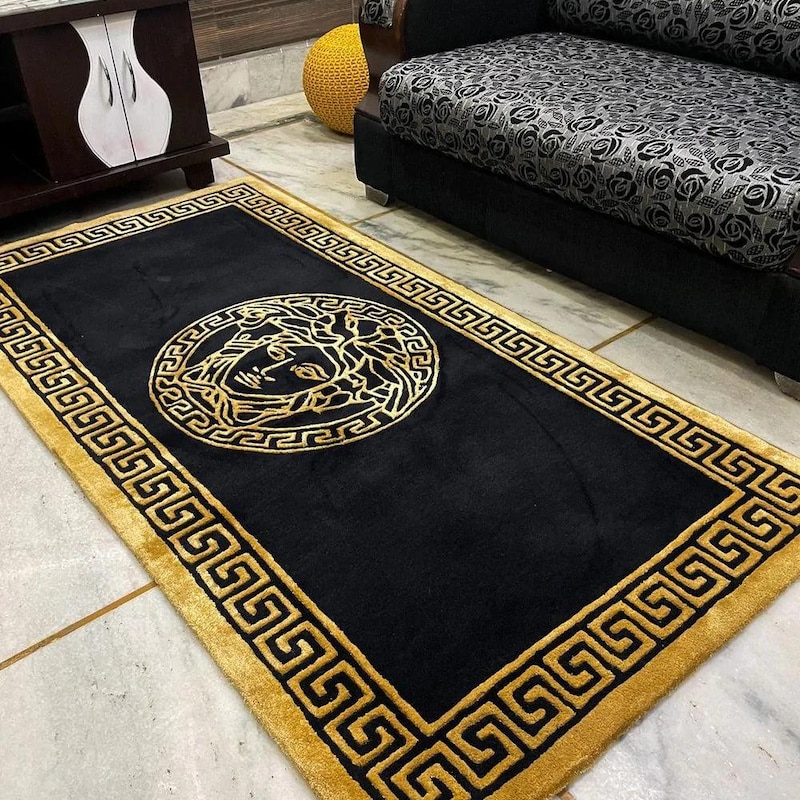 Medusa Greek Key Rugs - Etsy