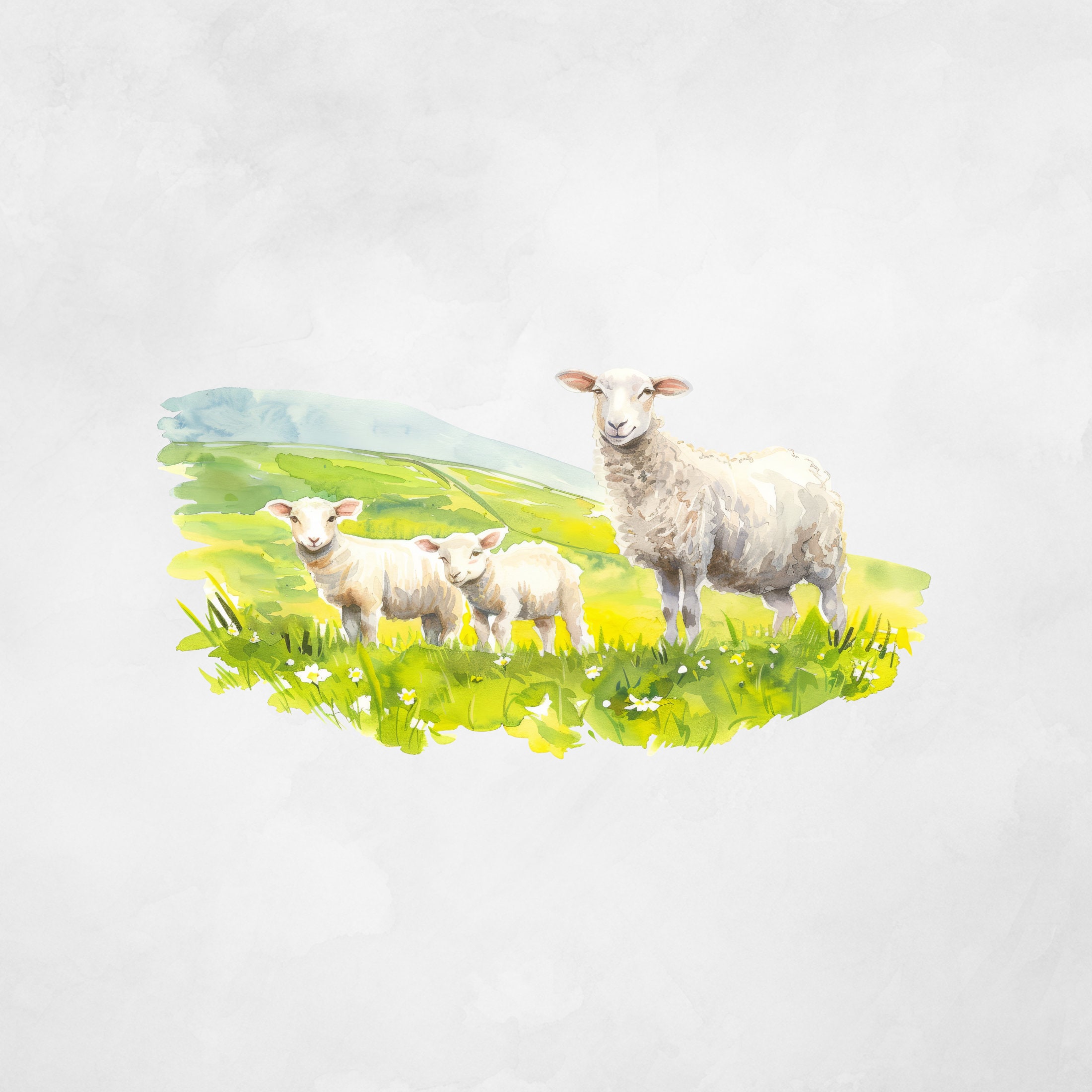 Sheep Clipart, Clipart of Sheep, Baby Lambs, Spring Clipart, Baby ...