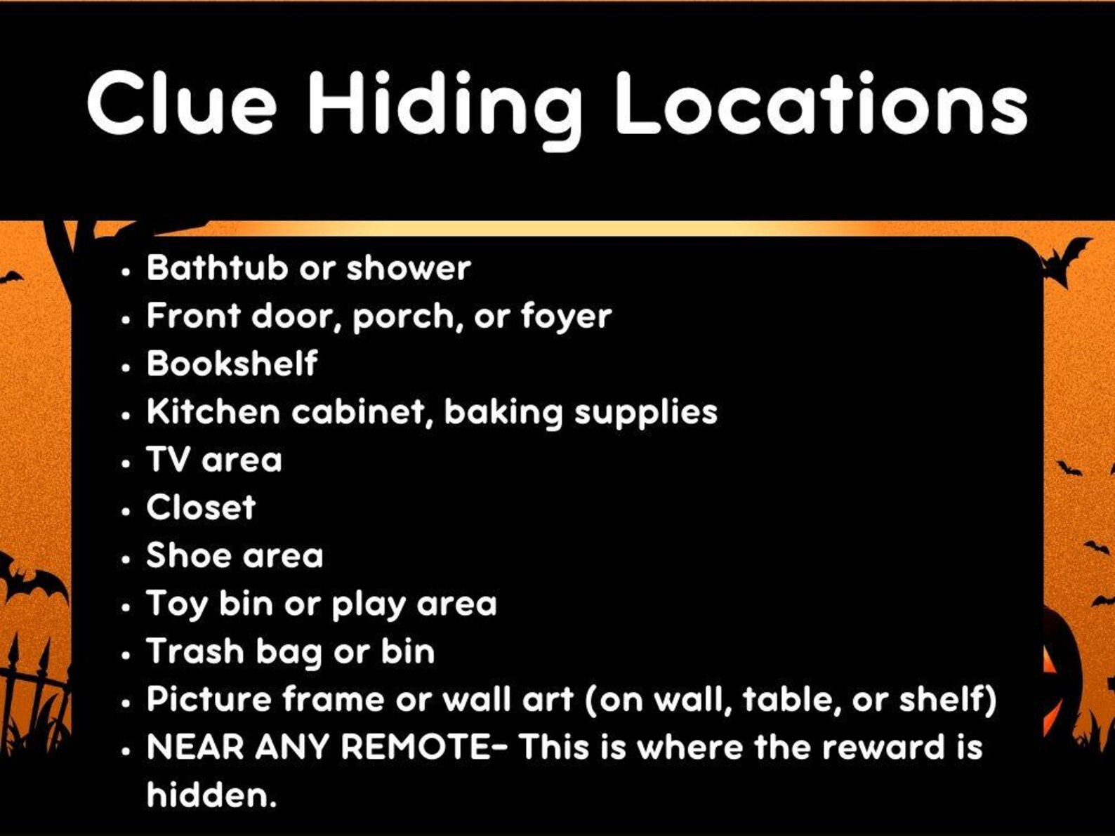 Kids Scavenger Hunt the Stoeln Pumpkin Scavenger Hunt Halloween ...