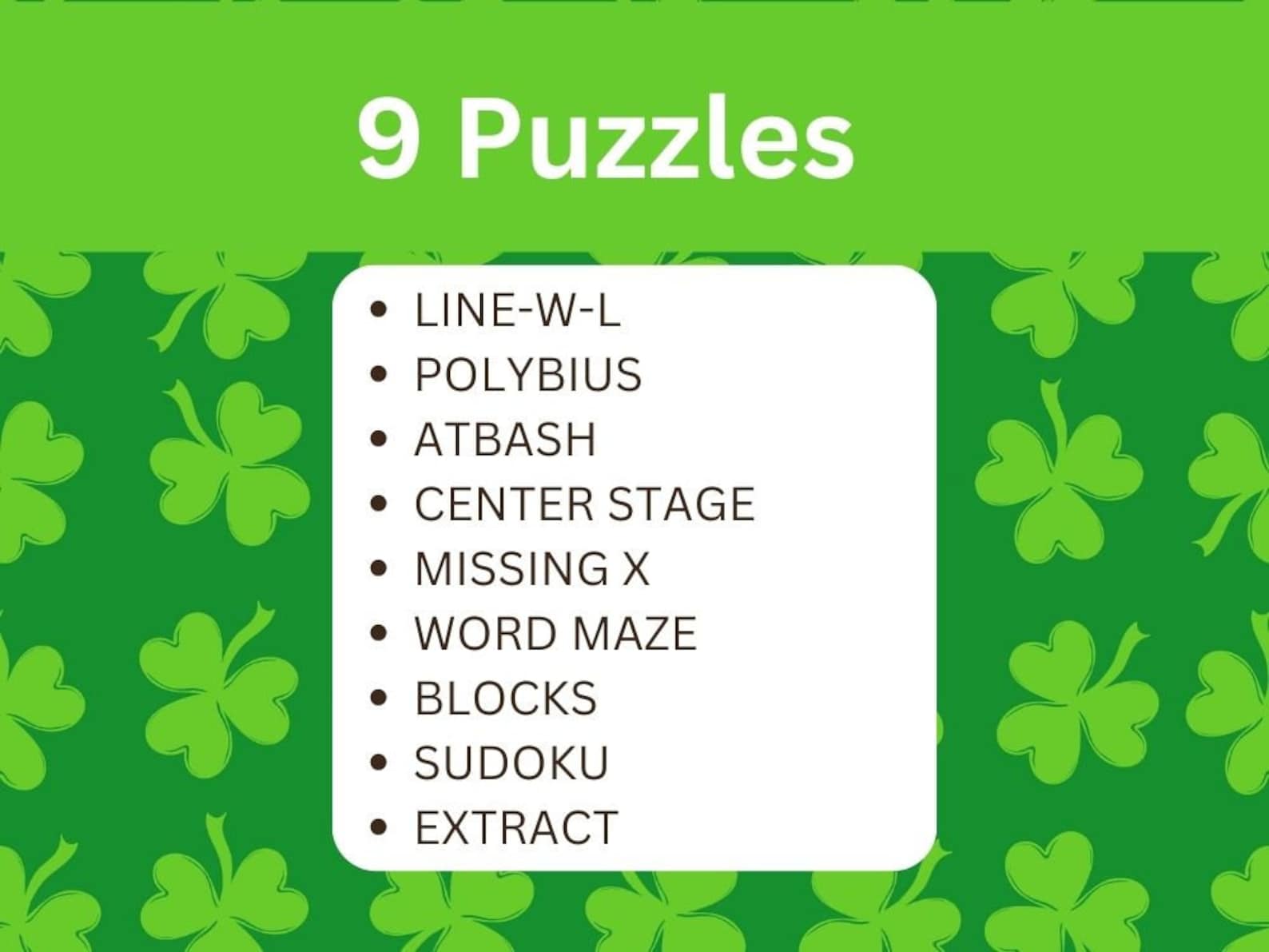 Escape Room for Kids - Shamrock Adventure - St. Patrick's Day Escape ...