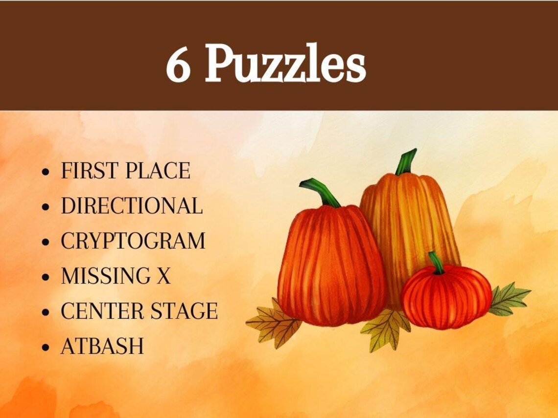 Escape Room for Kids - Lost in the Pumpkin Patch - Escape Room Kit ...