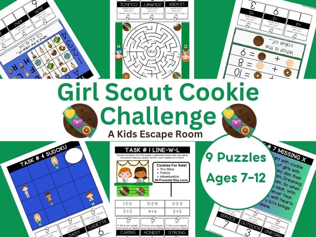 Escape Room for Kids - Girl Scout Cookie Challenge - Kids Escape Room ...