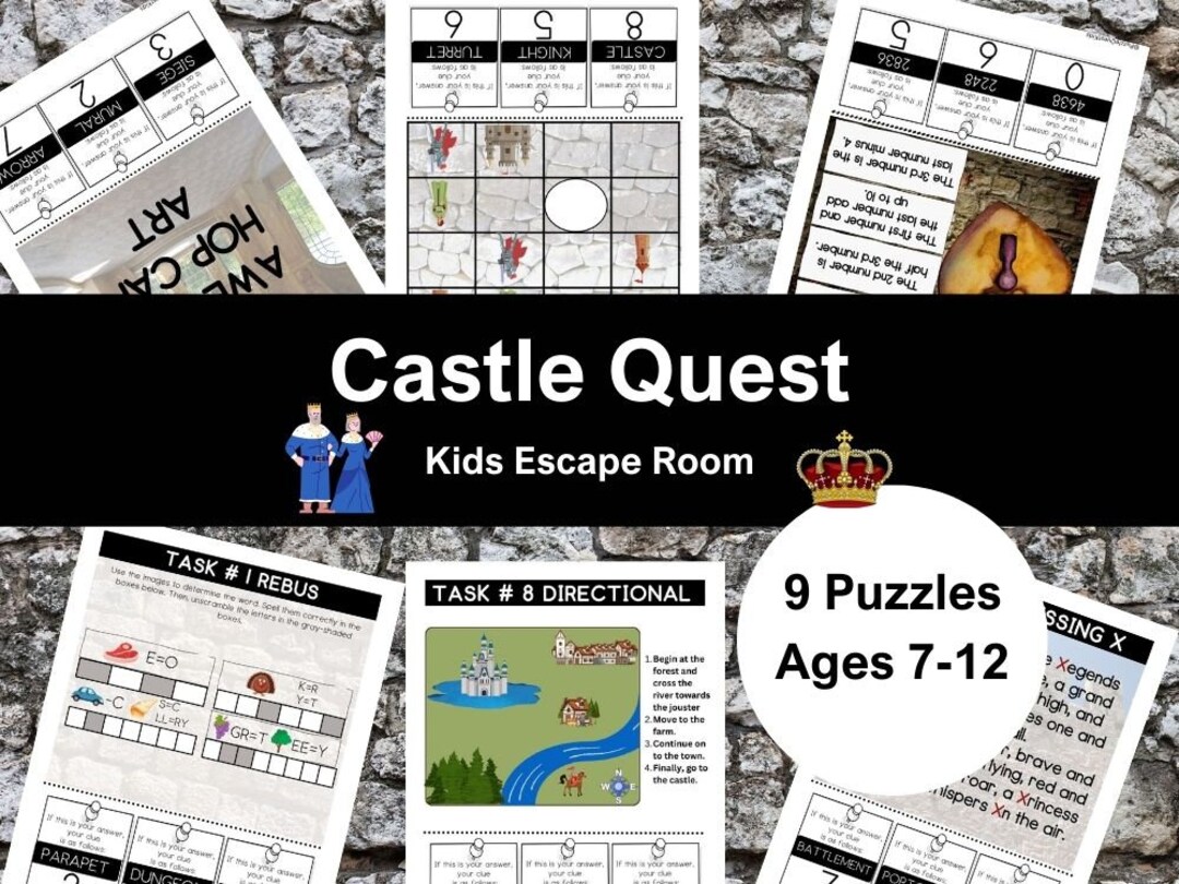 Escape Room for Kids - Castle Quest - Medieval Castle Escape Room ...