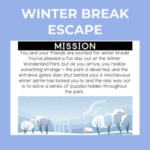 Escape Room for Kids - Winter Break Escape - Ages 7-12 - Etsy