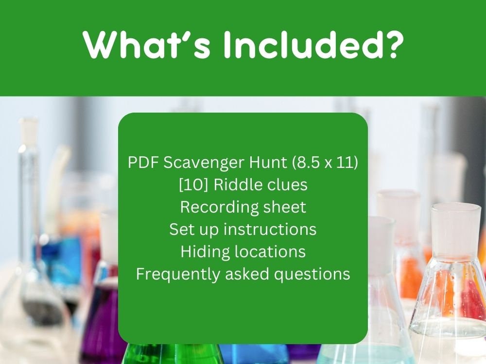 Science Scavenger Hunt for Kids: Quantum Quest - Ages 6-13 (PDF) - Etsy