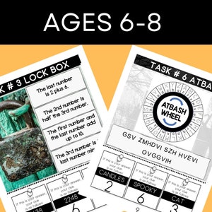 Escape Room for Kids - Haunted Manor - Halloween - Printable Party Game ...