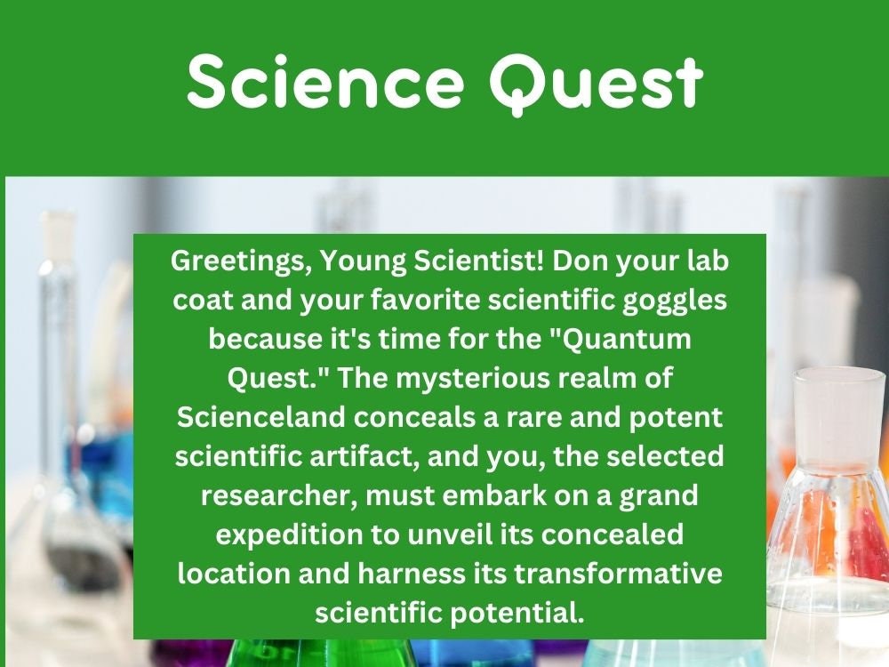 Science Scavenger Hunt for Kids: Quantum Quest - Ages 6-13 (PDF) - Etsy