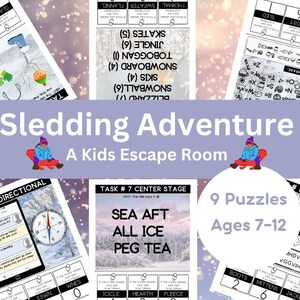 Escape Room for Kids - Sledding Adventure - Winter Escape Room - Ages 7 ...