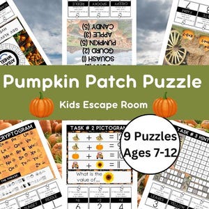 Escape Room for Kids - Pumpkin Patch Puzzle - Kids Escape Room ...