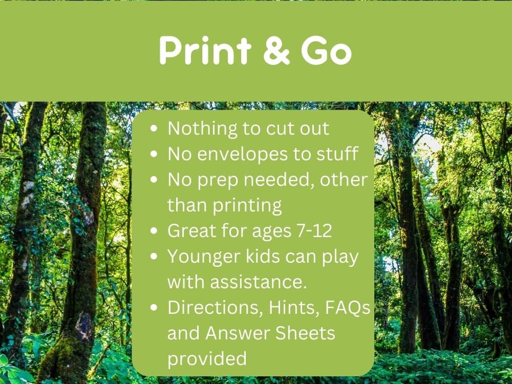 Escape Room for Kids - Jungle Adventure - Ages 7-12 - Etsy