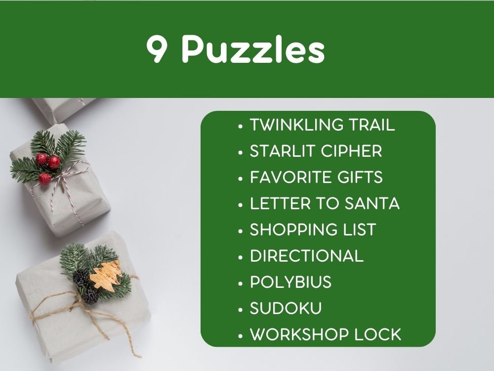 Escape Room for Kids - Save Santa - Christmas Escape Room - Etsy