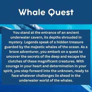 Escape Room for Kids - Whale Quest - Whale Escape Room - Escape Room ...