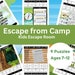 Camping Escape Room for Kids: Escape From Camp - Ages 7-12 (printable ...