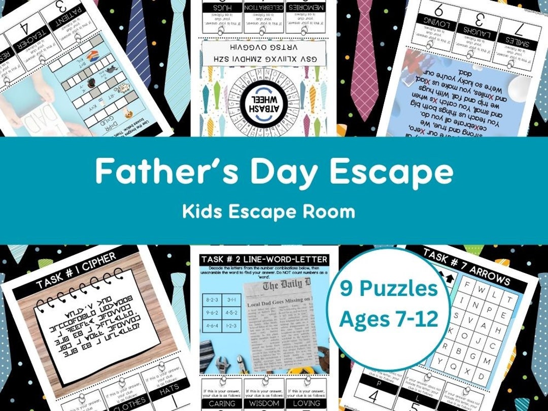 Escape Room for Kids - Father's Day Escape - Kids Escape Room ...