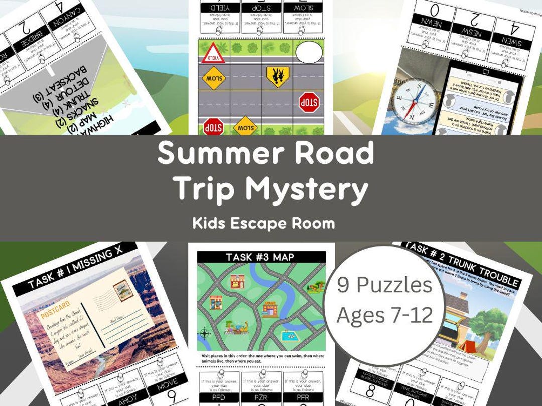 Escape Room for Kids - Summer Road Trip Mystery - Kids Escape Room ...