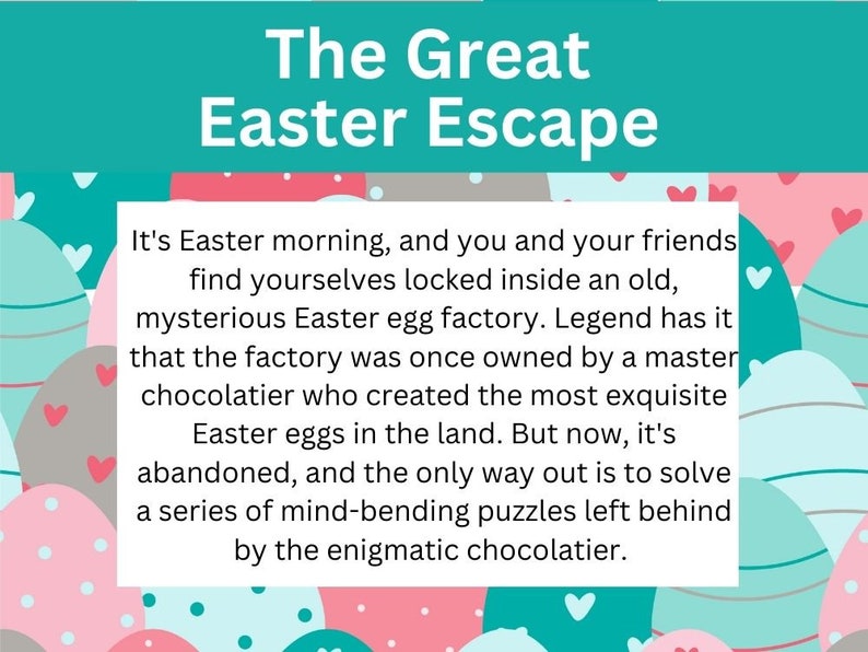 Escape Room for Kids - the Great Easter Escape - Easter Escape Room ...